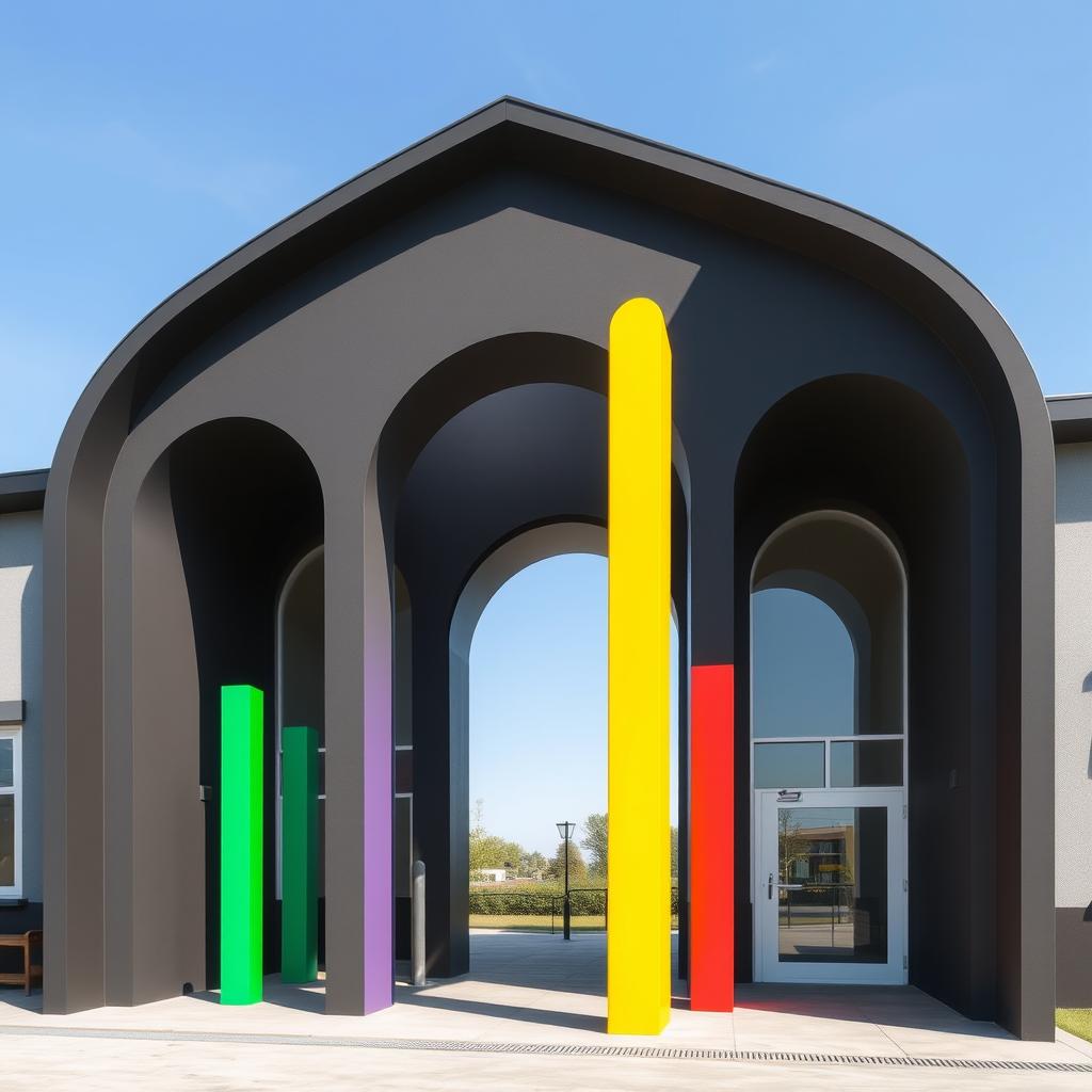 Explore a Dreamy Arch-Shaped Kindergarten Design