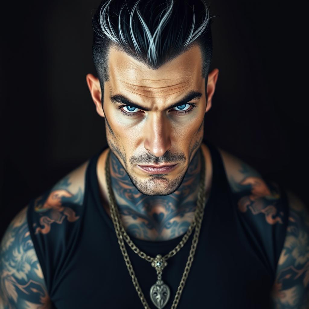 Meet the Striking Tall Man: Muscles and Blue Eyes