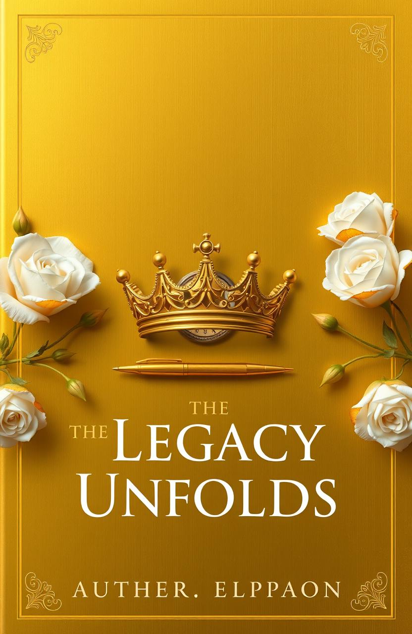 Opulent Elegance: Luxurious Gold Book Cover Design