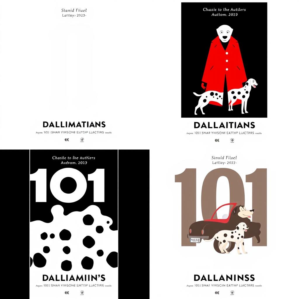 Minimalist 101 Dalmatians Posters: A Fresh Take on a Classic