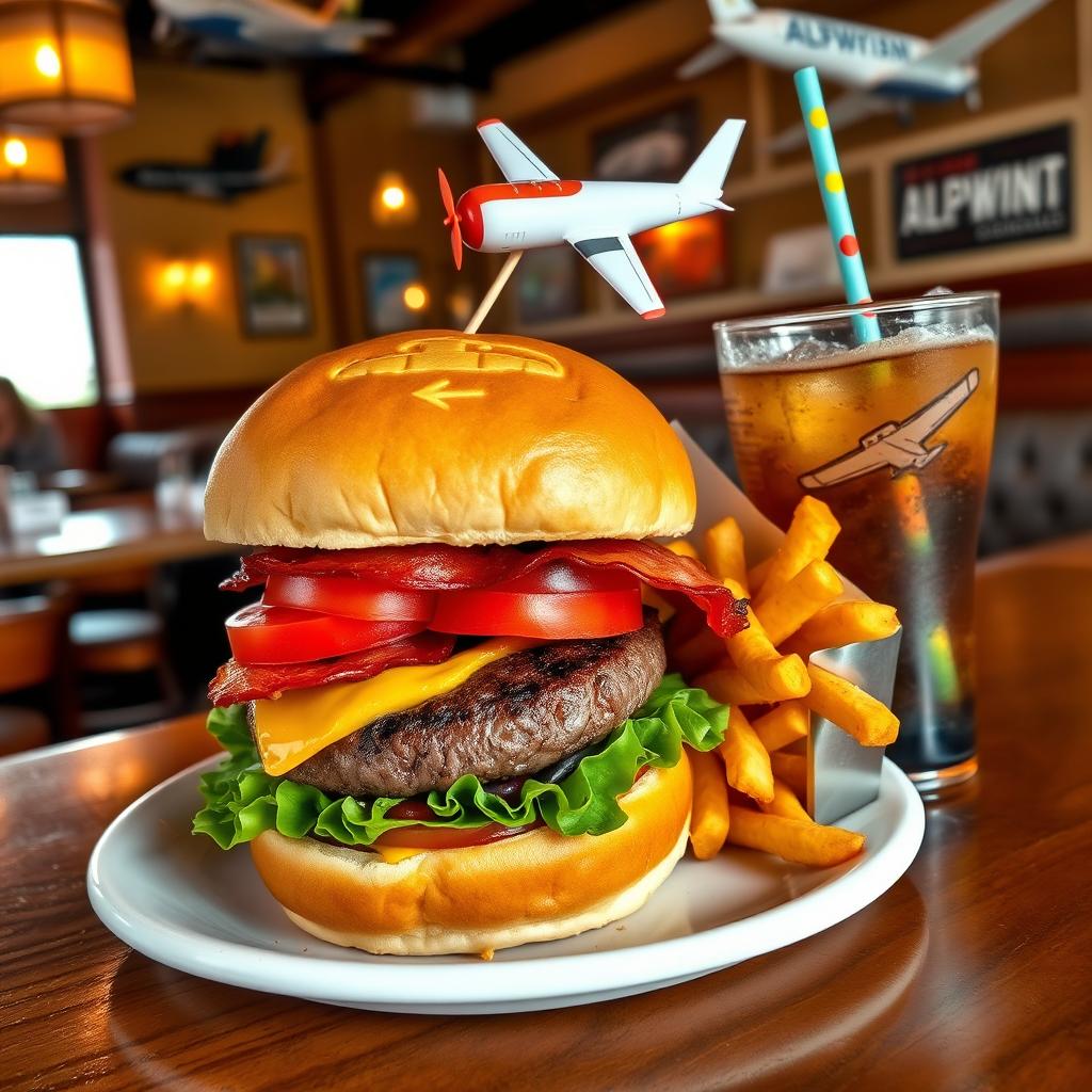 Soar Above the Rest: Unique Airplane Hamburger