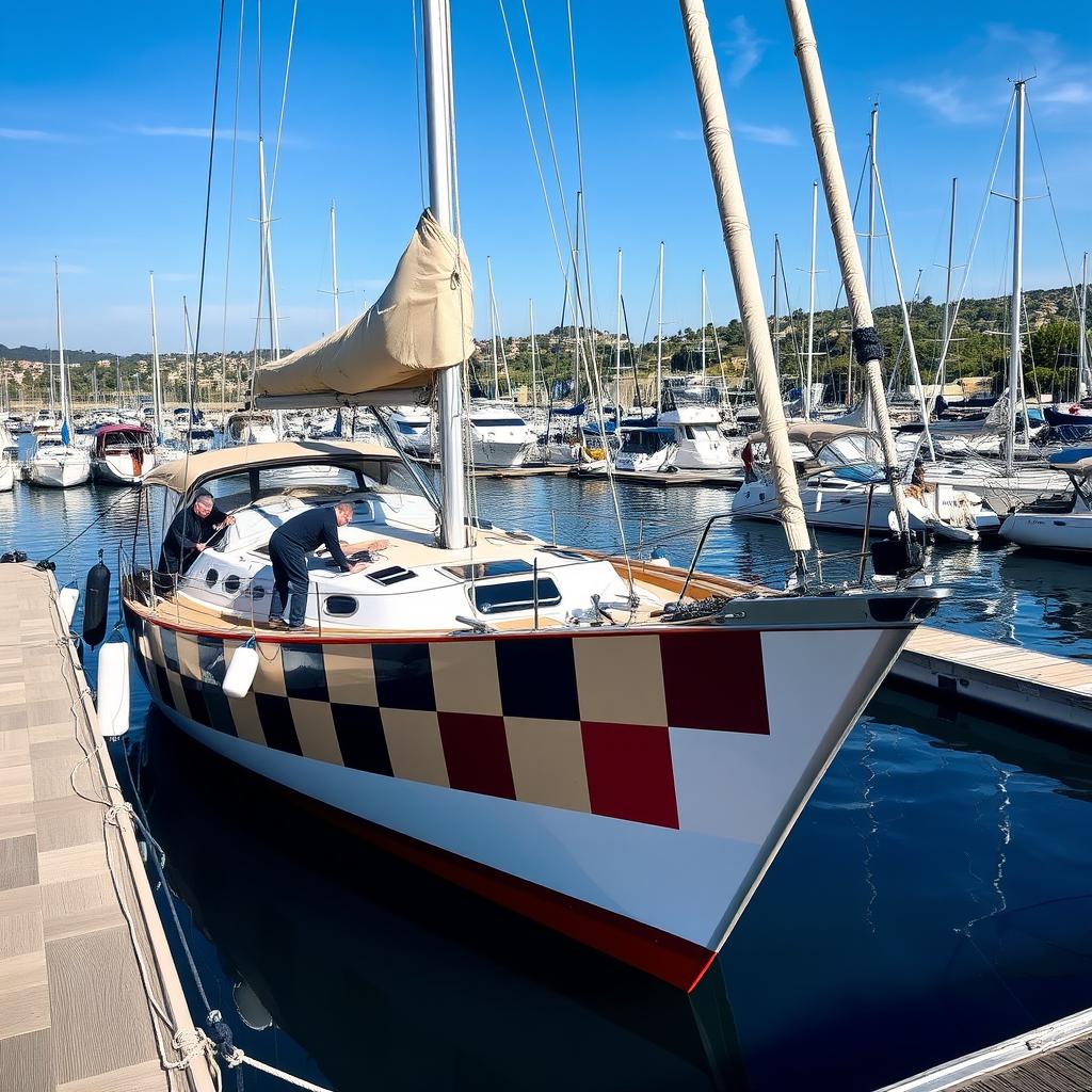 Sail in Style: Burberry-Inspired Sailing Boat