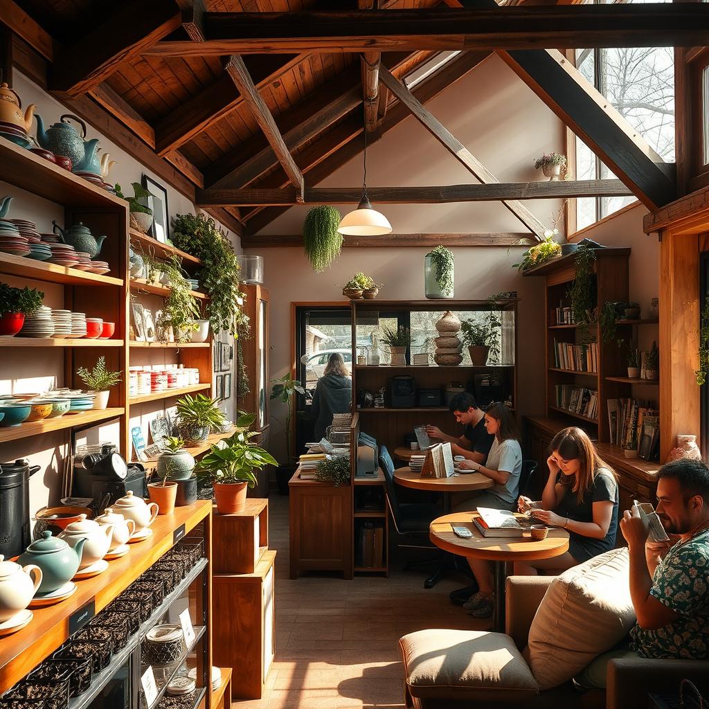 Warm & Inviting: Cozy Tea Shop Interior
