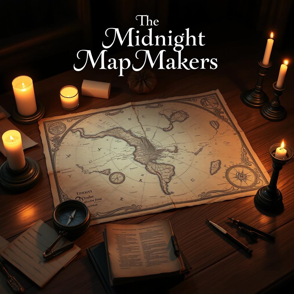 The Midnight Map Makers | Enchanting Book Cover Design