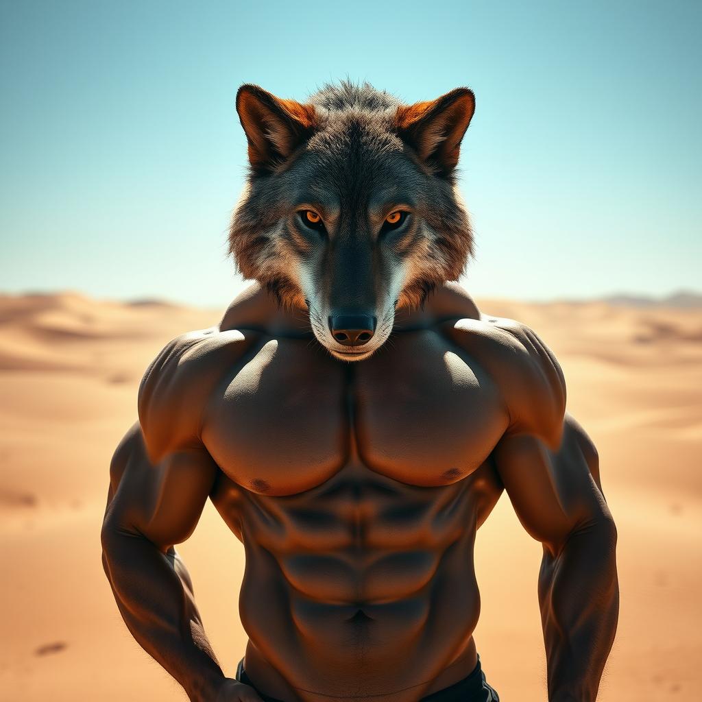 Unleash Your Inner Beast: Muscular Wolf Bodybuilder
