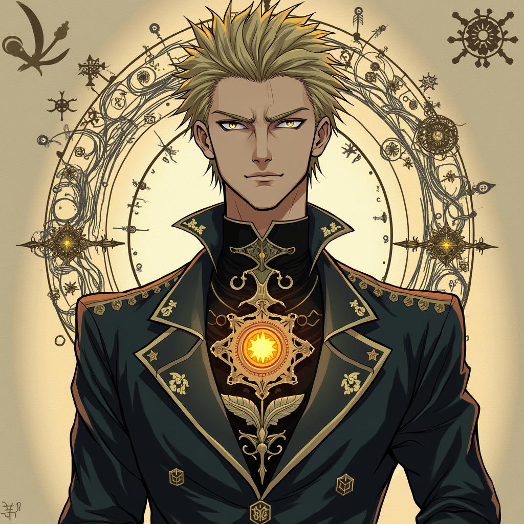 Mastering the Arcane: Male Alchemist Portrait