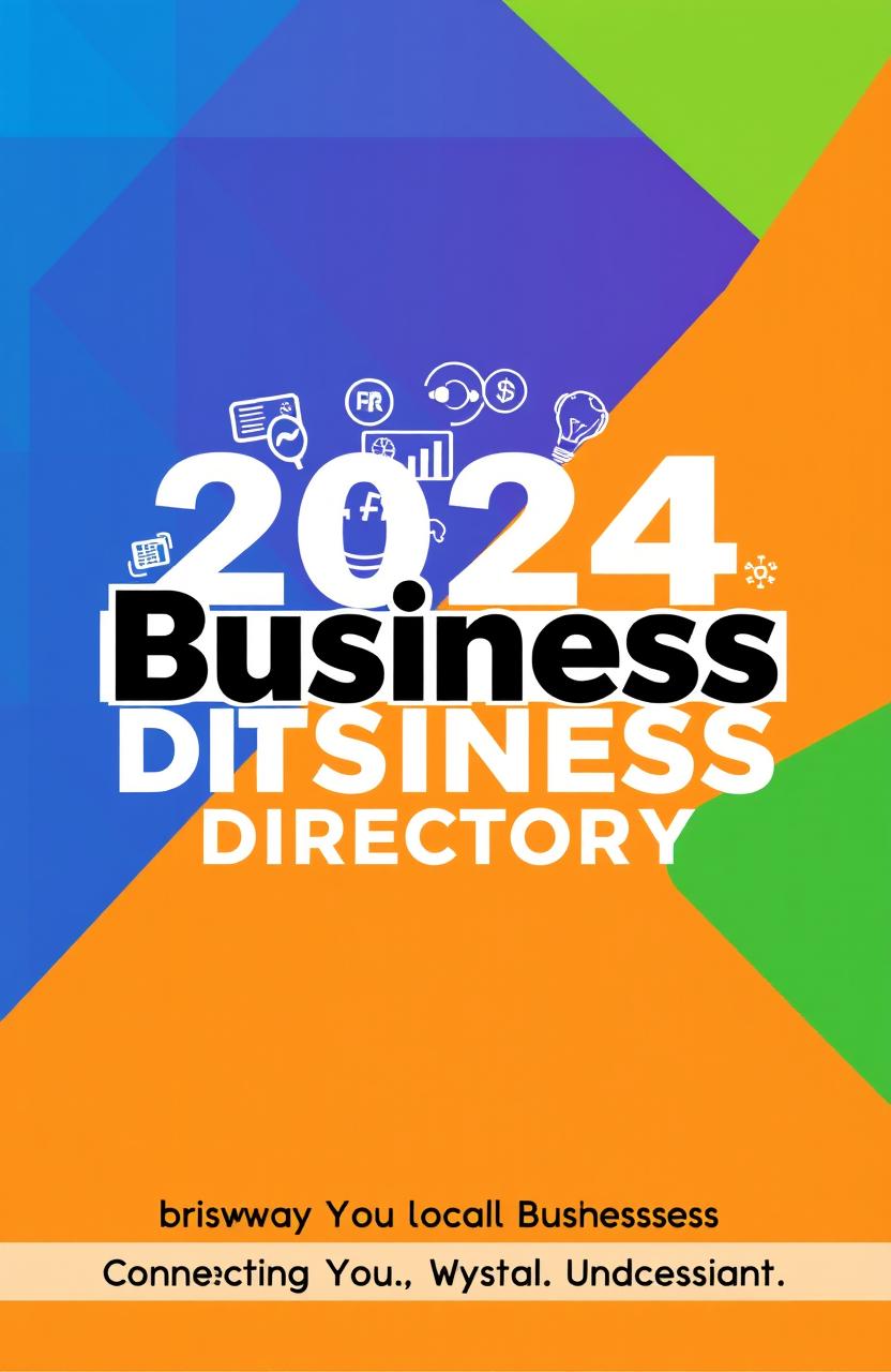 2024 Business Directory Cover Design - Modern & Vibrant