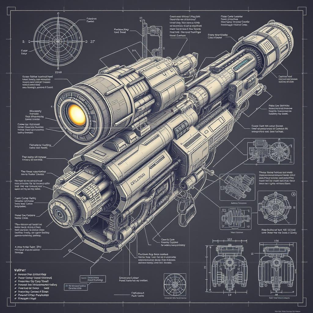 Blueprint of a Fictional Mass Destruction Weapon