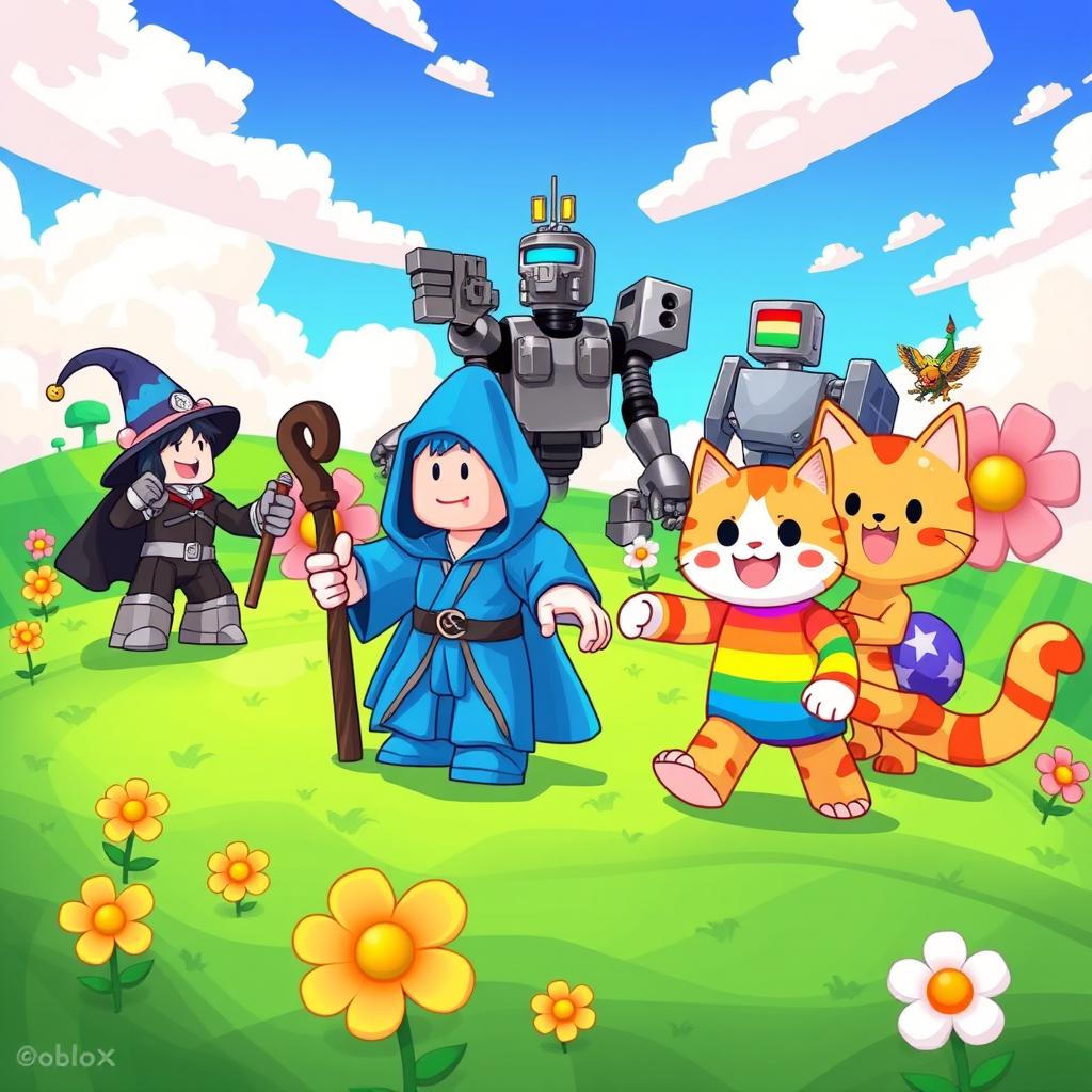 Dive into the Blocky Adventure: Roblox Characters Unite!