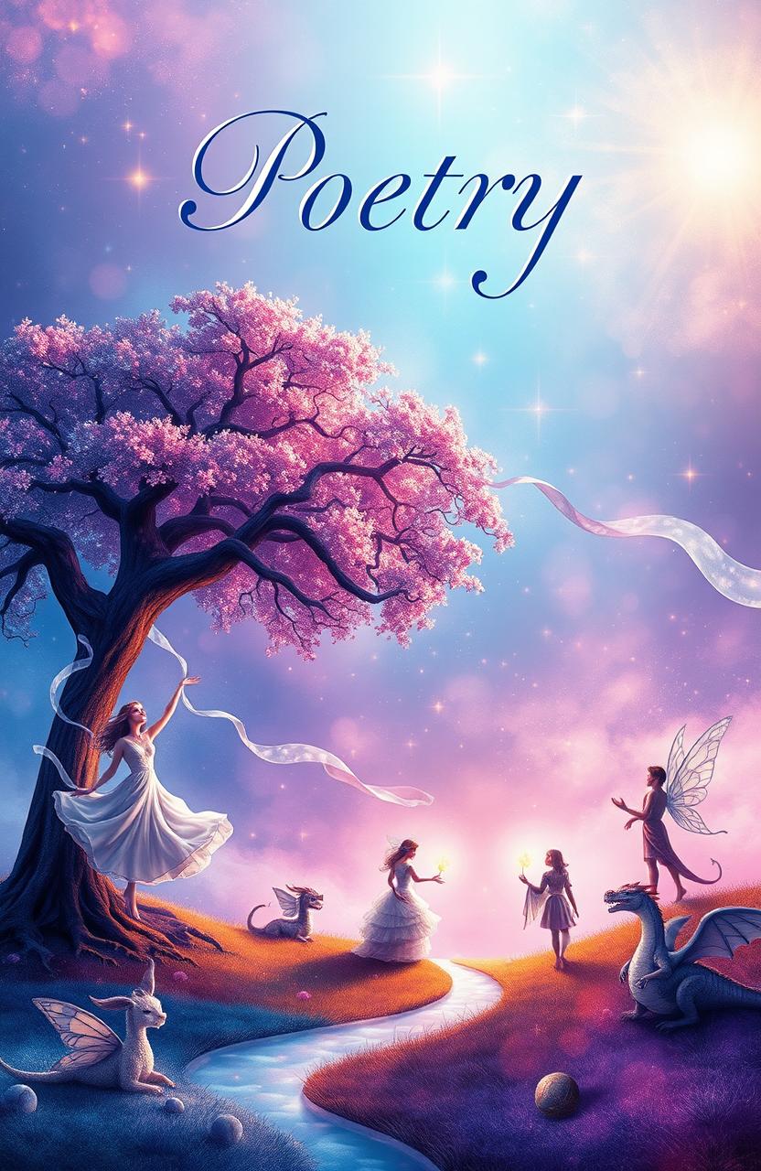 Enchanting Poetry Book Cover: Emotions Unleashed