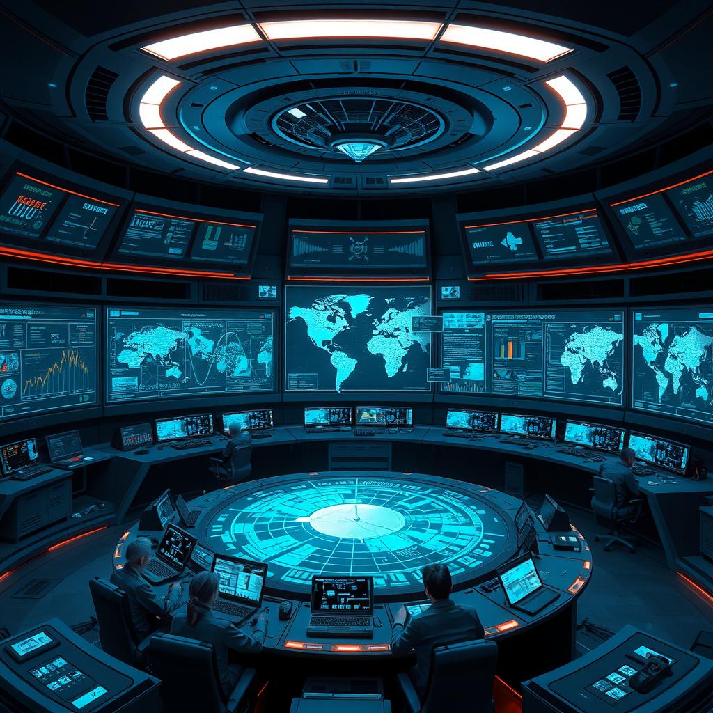 Futuristic Command Center: A Vision of Tomorrow