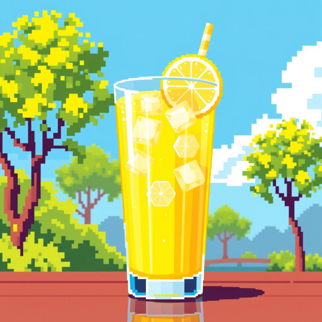 Refreshing Pixel Art Lemonade | Quench Your Thirst