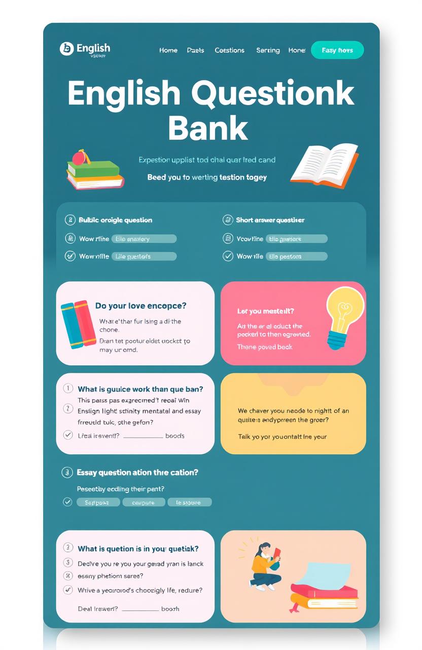 Craft Your Learning: English Question Bank Design