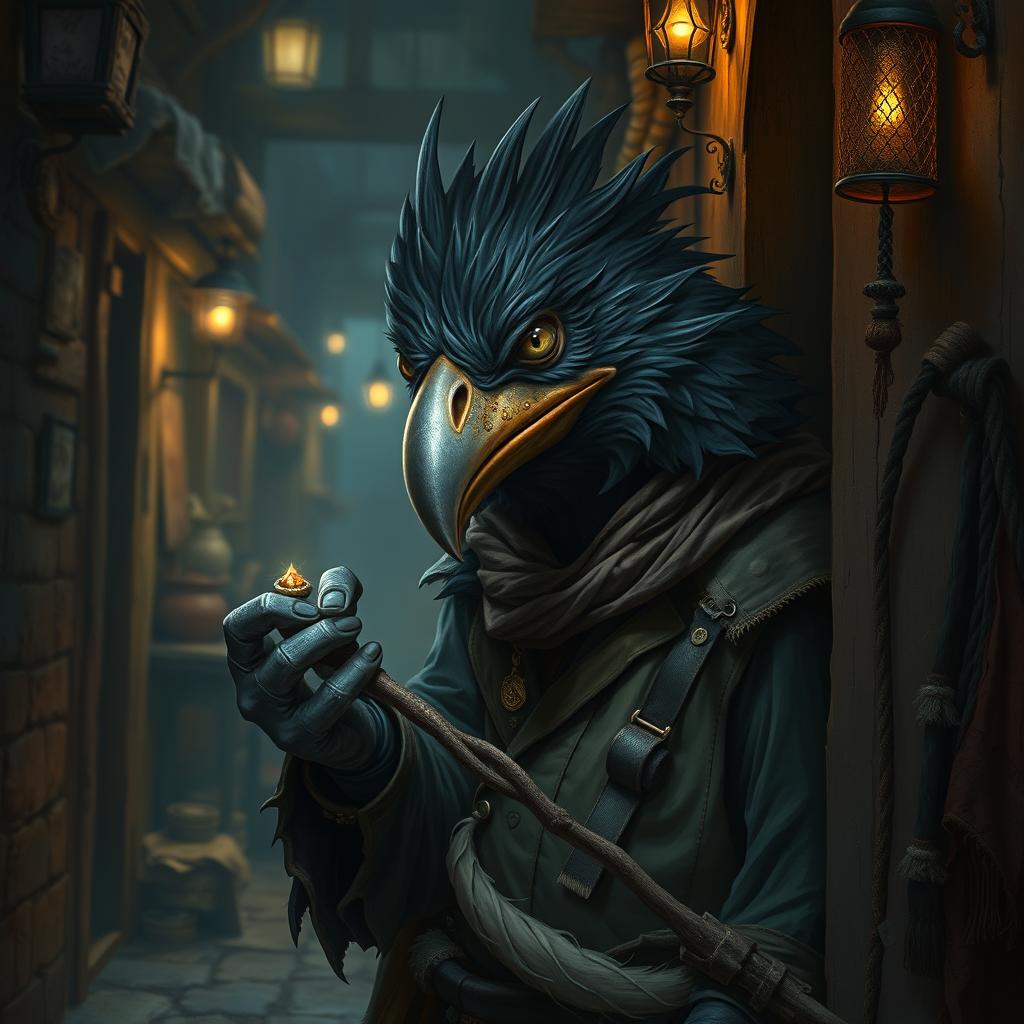 Artistic Kenku: A Bird-like Fantasy Creature