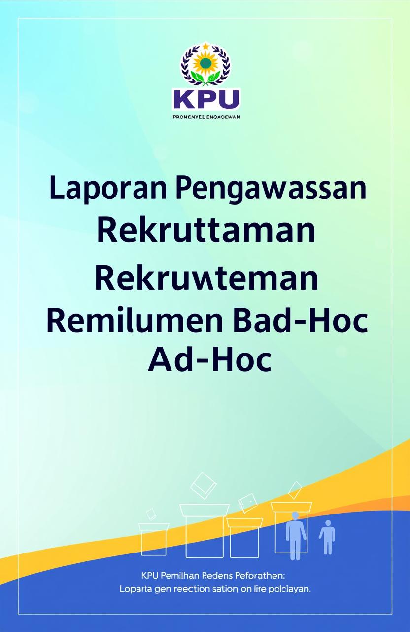 Professional Report Cover Design for KPU Election Oversight