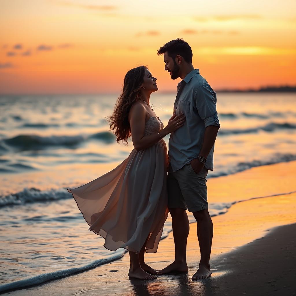 Sunset Serenity: A Romantic Beach Escape