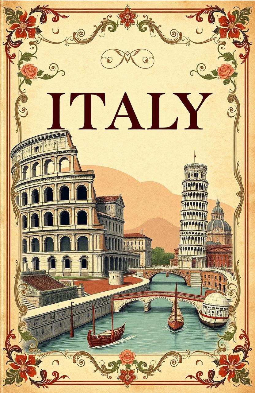 Explore the Charm of Italy: A Vintage-Inspired Book Cover