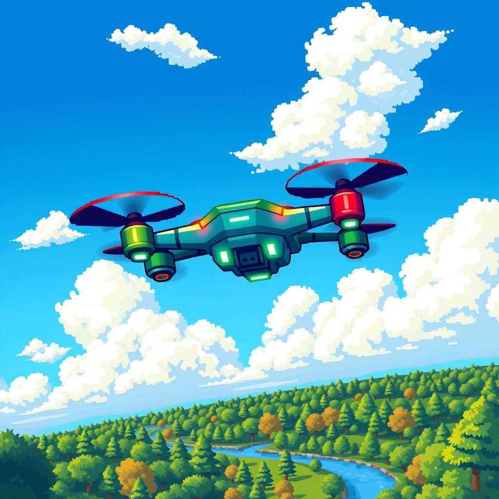 Pixel Perfect: Drone in the Sky
