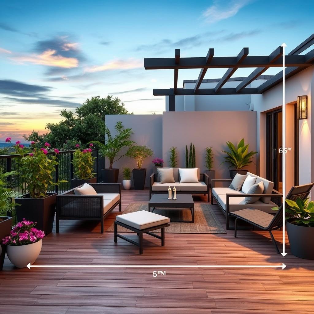 Stunning 6x5 Meter Terrace: Where Style Meets Comfort