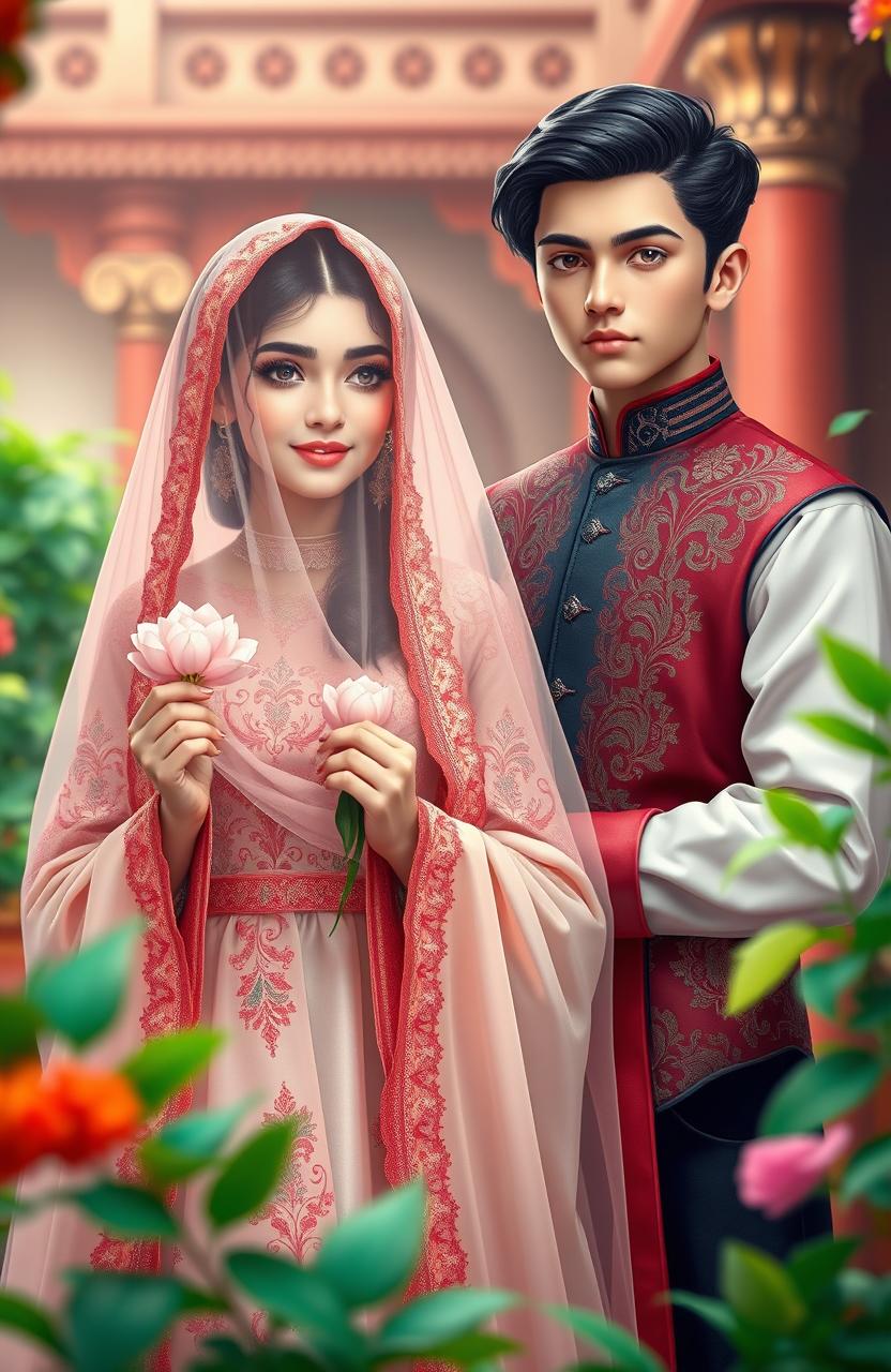 Elegance in Tradition: A Girl in Full Parda