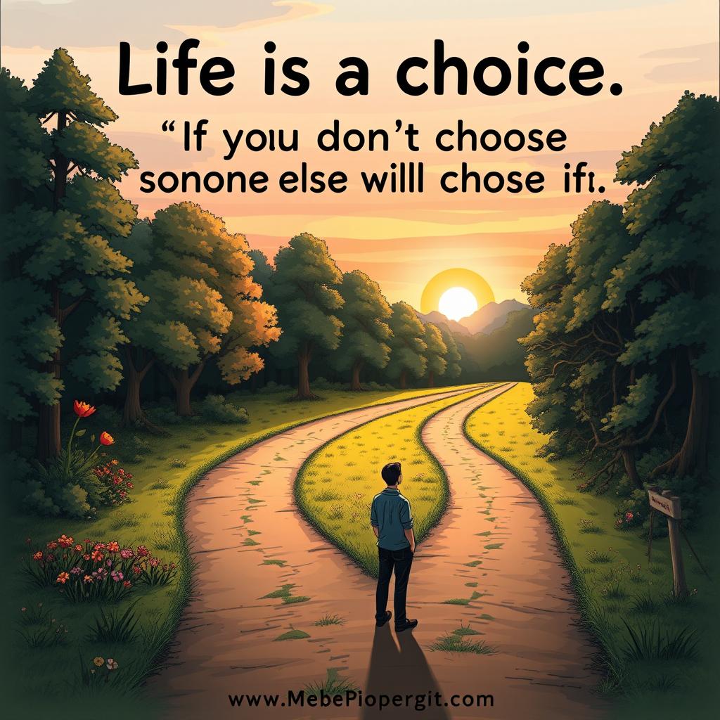 Inspiring Illustrations of Life Choices and Perseverance