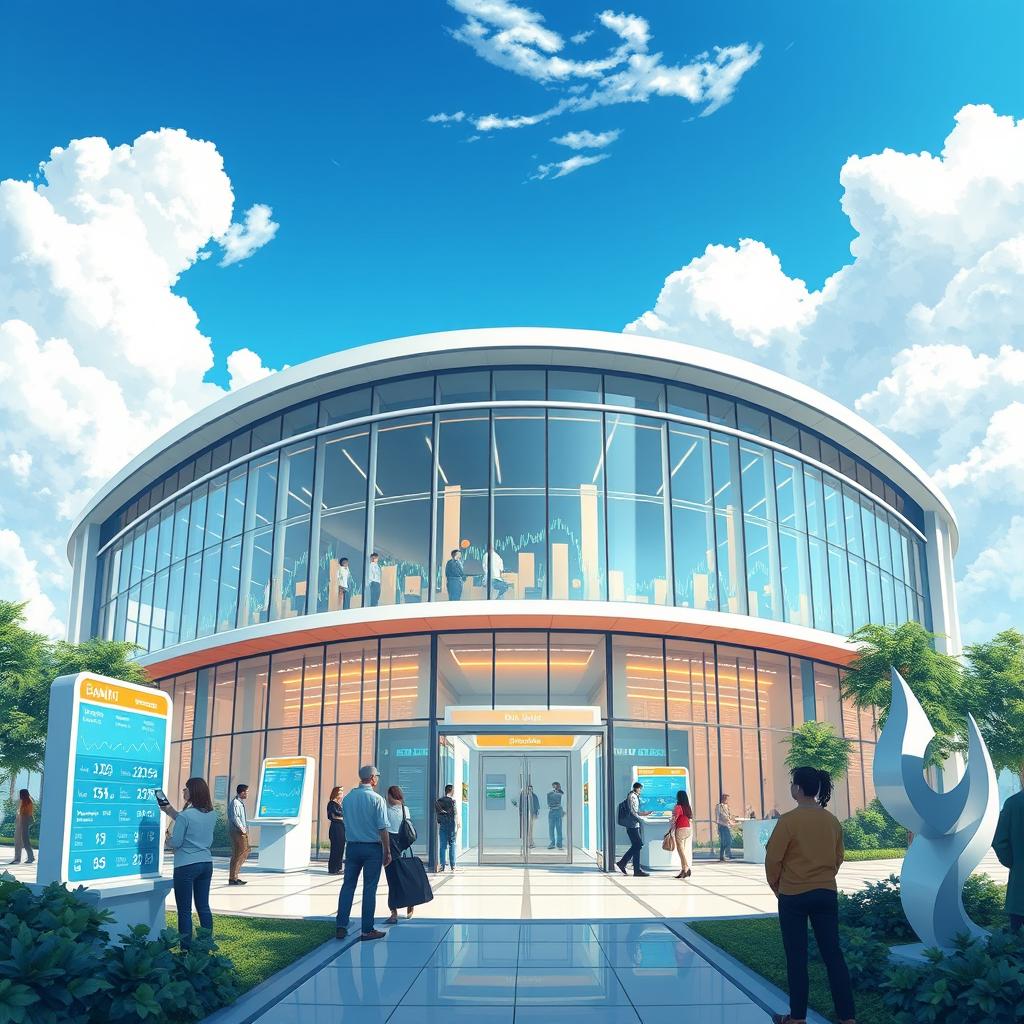 Futuristic Bank Building Design: A Glimpse into Tomorrow