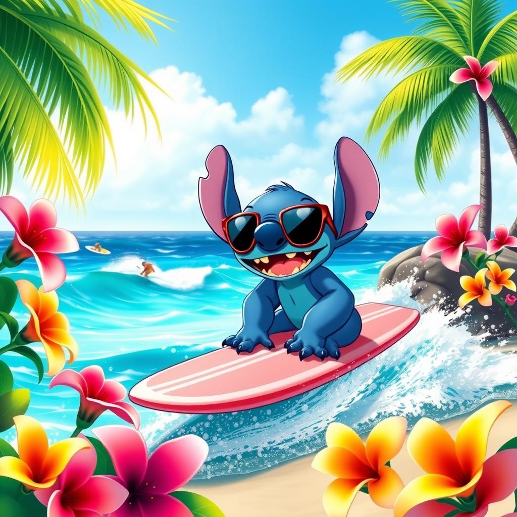 Ride the Waves with Stitch!