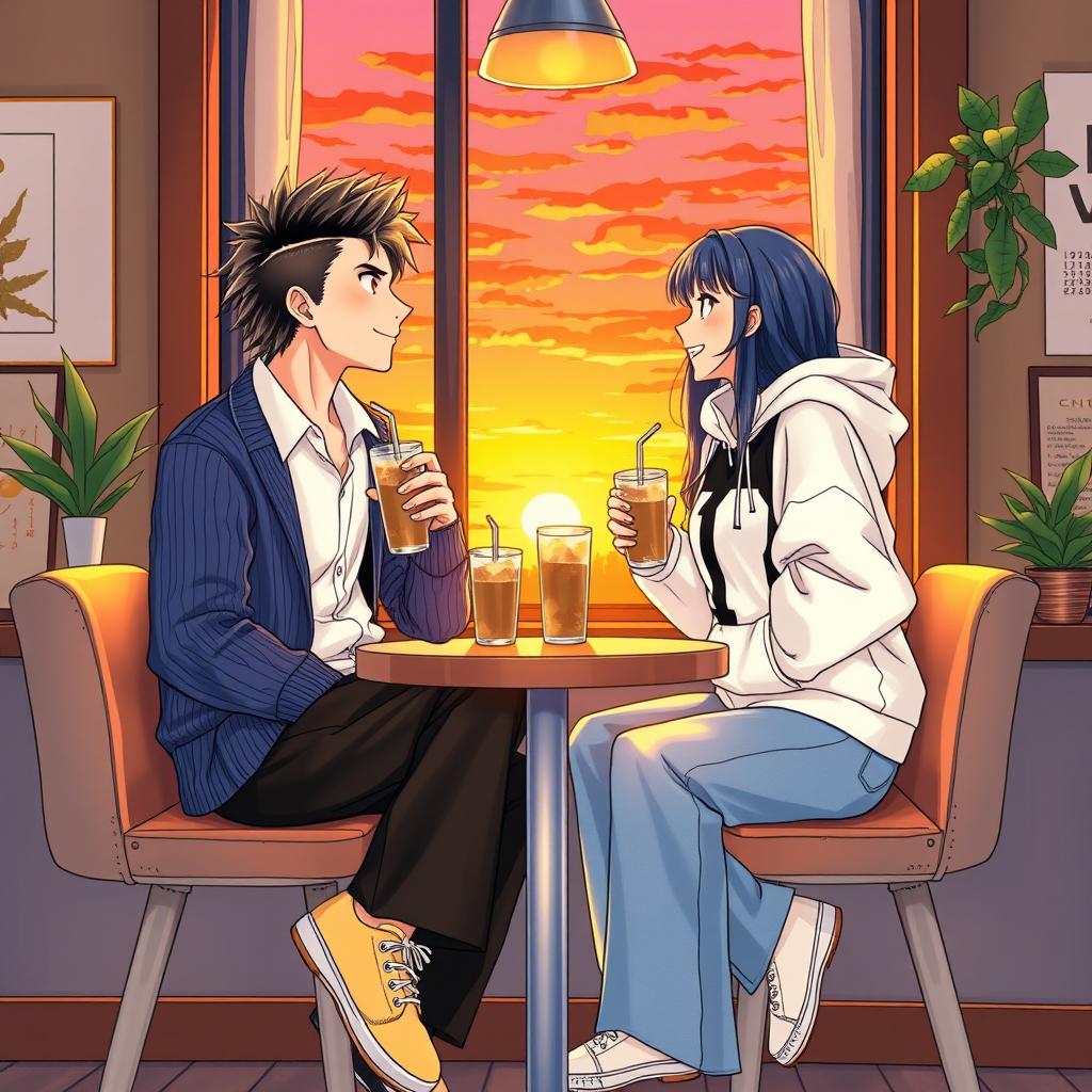 Cozy Vibes: Manga Style Book Cover