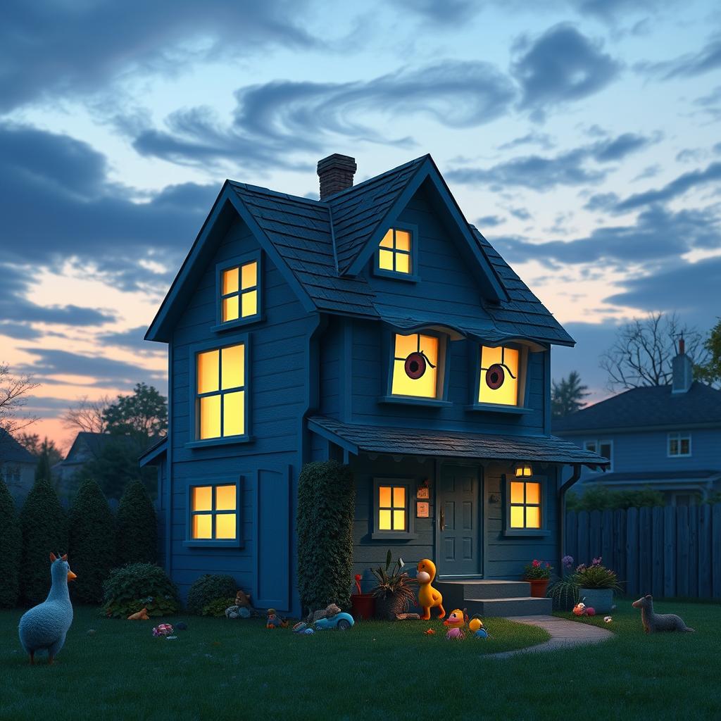 Whimsical Anxiety House: A Quirky Inside Out Interpretation