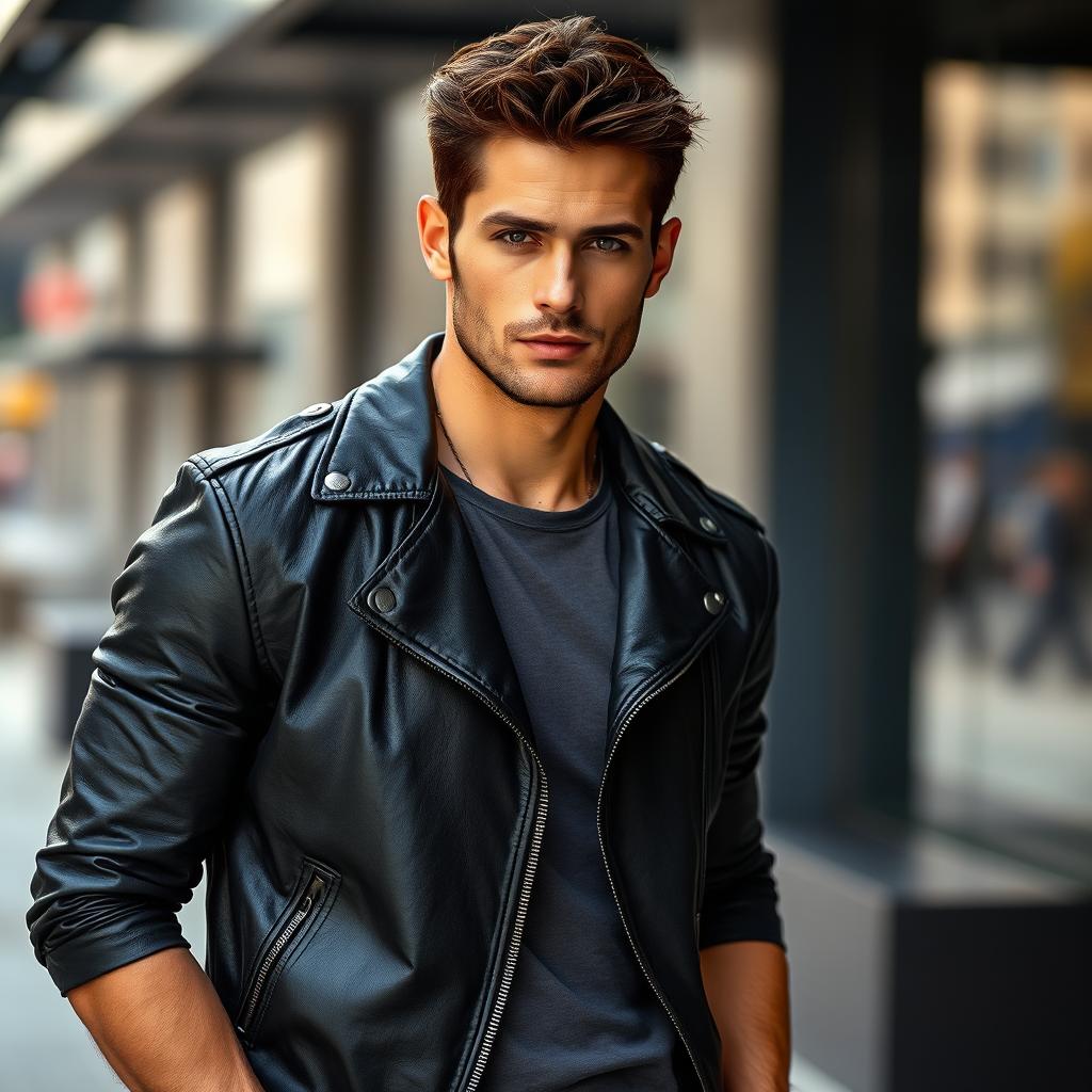 Chiseled Charm: Male Model Inspired by Nick Bateman