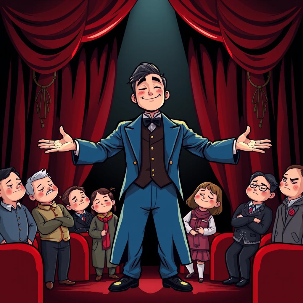 Whimsical Theater Comic Poster