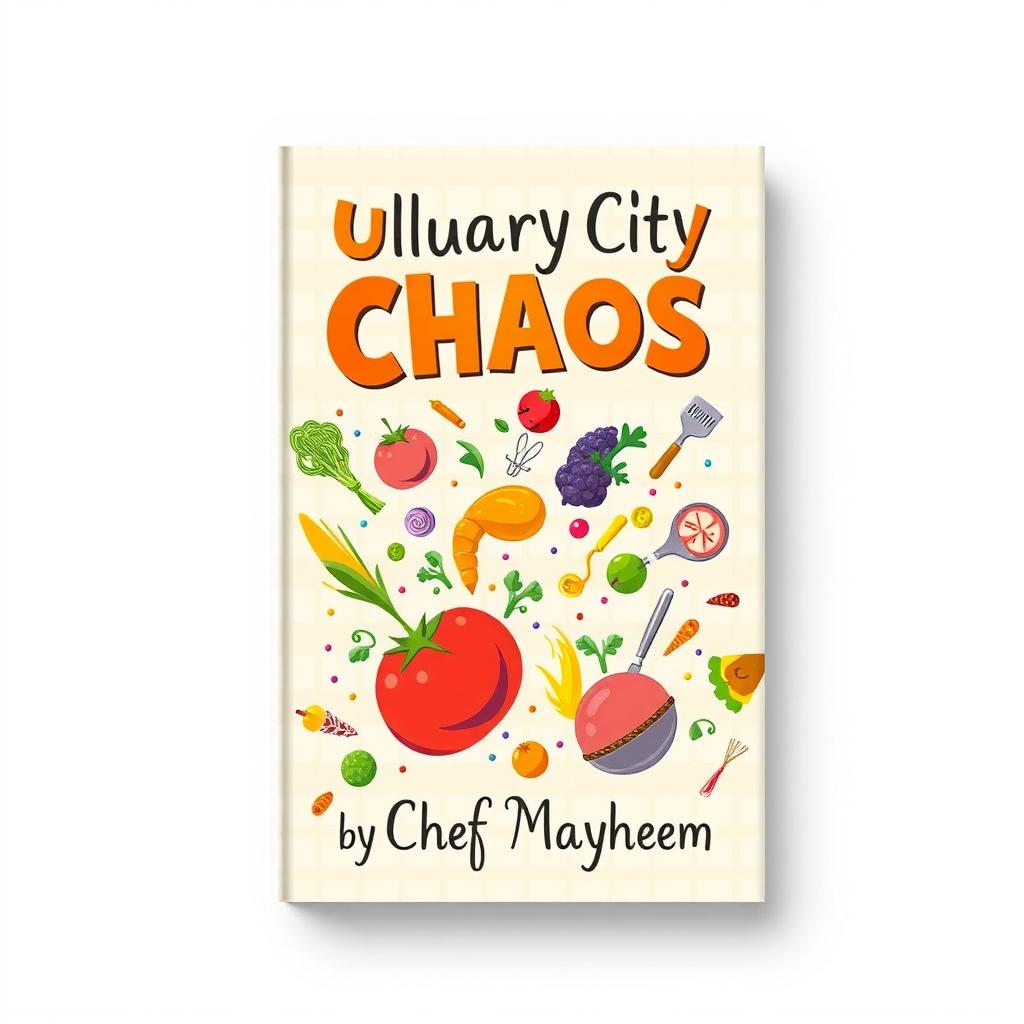Culinary Chaos by Chef Mayhem | Whimsical Book Cover Design