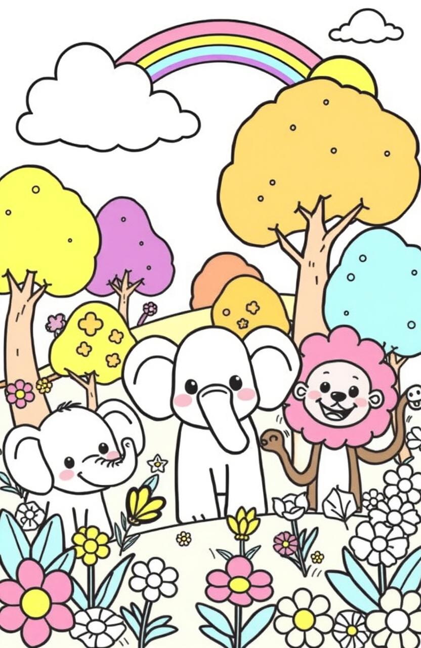 Whimsical Fun: Kids Coloring Book Pages