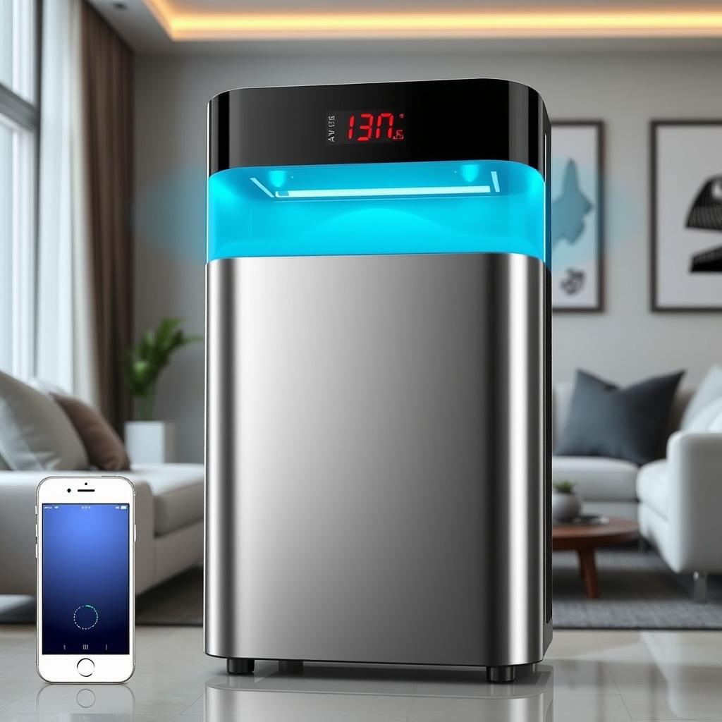 Breathe Easy: Modern Air Purifier with Digital Display