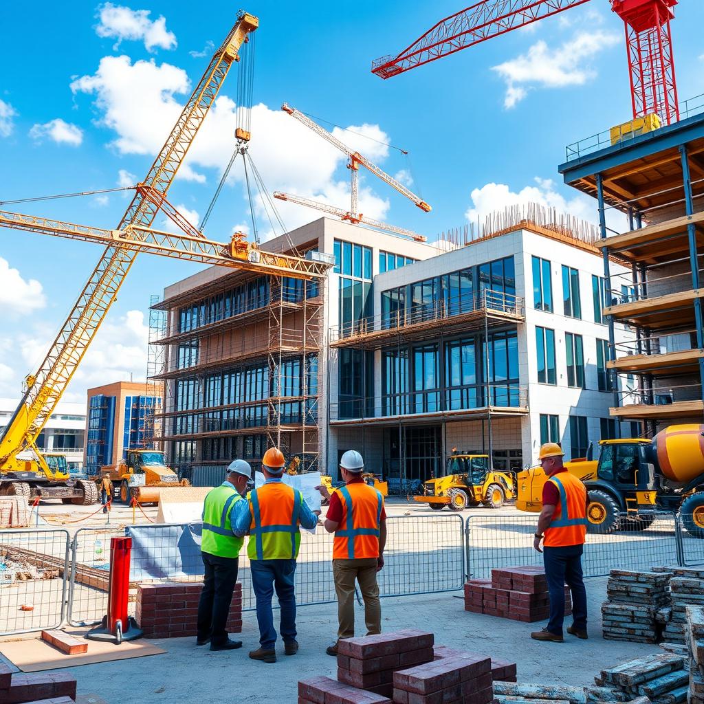 Building Tomorrow: Modern Hospital Construction Site