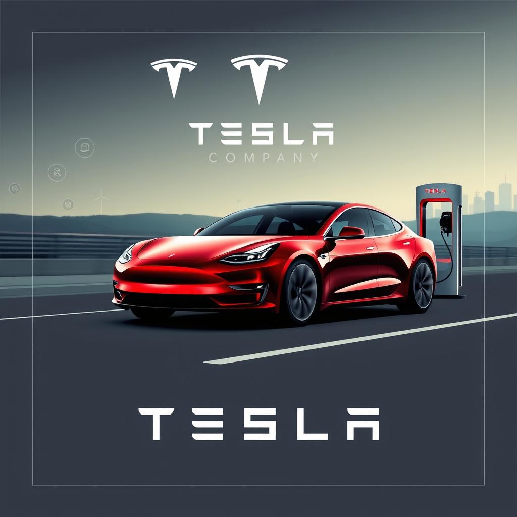 Striking Tesla Cover Page Design