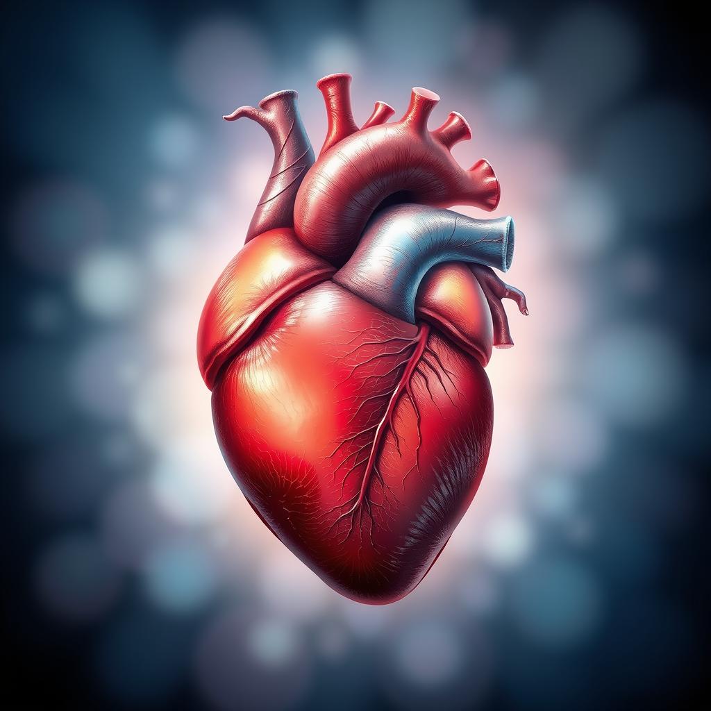 Explore the Human Heart: A Stunning Anatomical Illustration