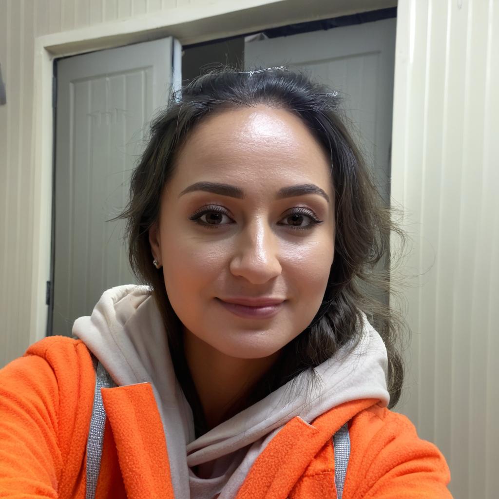 Warm and Welcoming Portrait of a Confident Woman