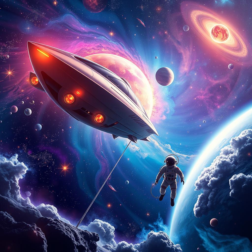 Dive Into the Cosmos: Sci-Fi Book Cover Art