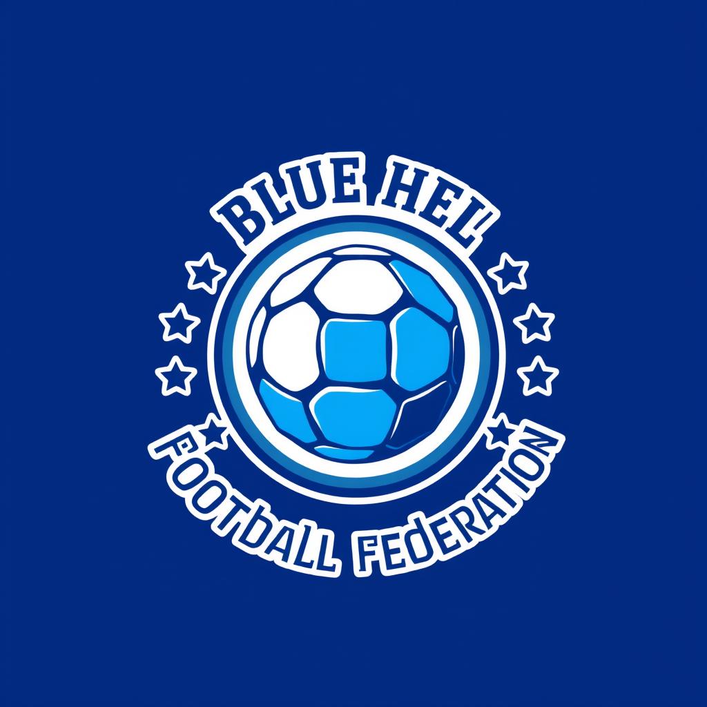 Blue Hell Football Federation Logo Design