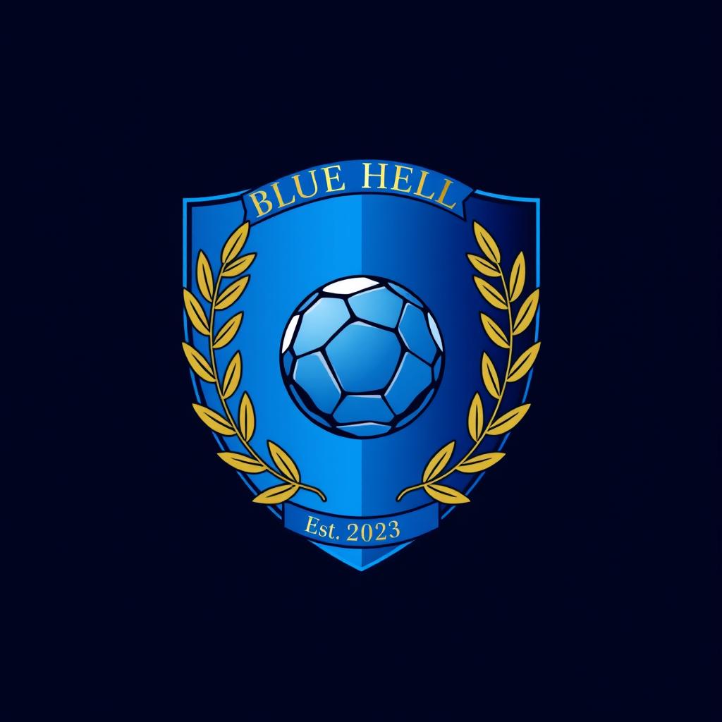 Blue Hell Soccer Federation Crest Design