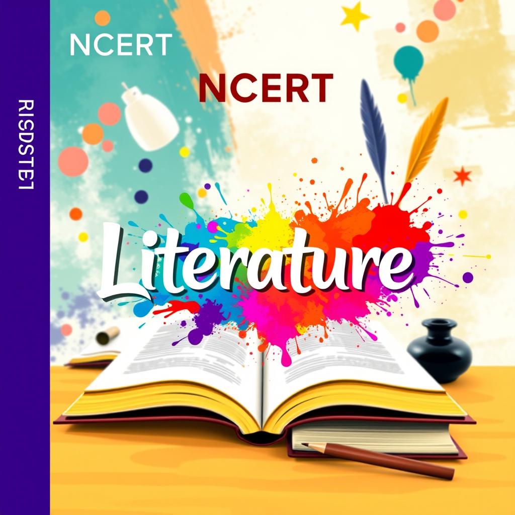 Vibrant NCERT Literature Book Cover Design
