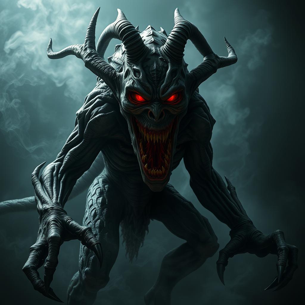 Unleash Terror: Grotesque Demon Art