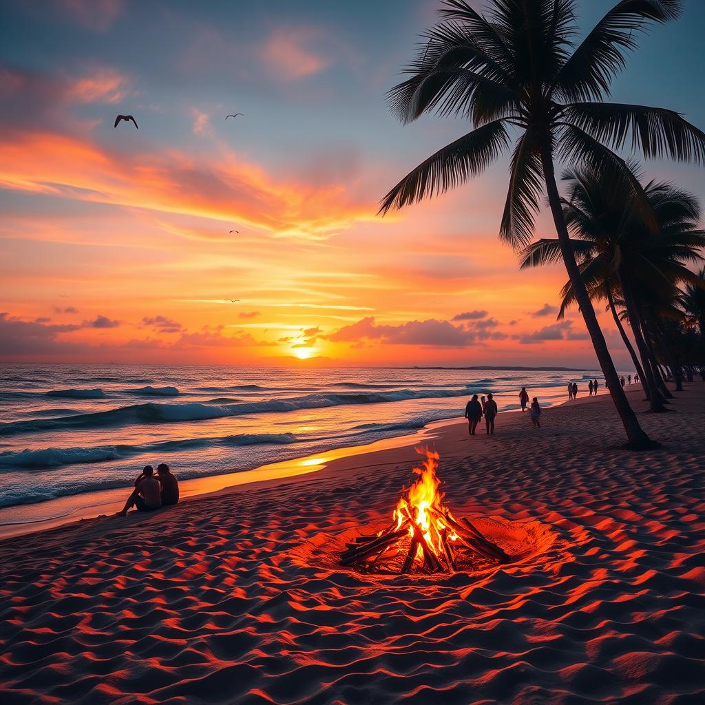 Serene Sunset Beach Escape