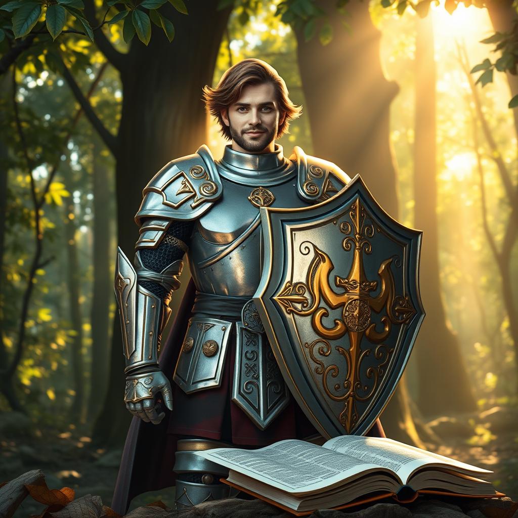 Valiant Paladin in a Mystical Forest