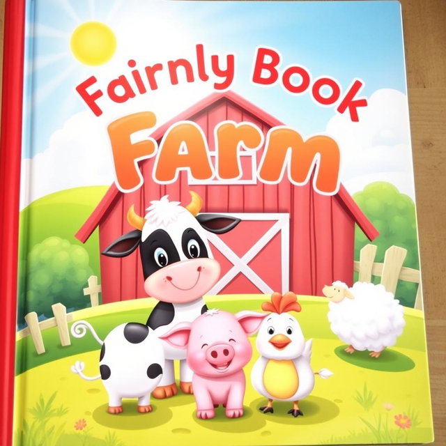 Adorable Farm Adventures: A Colorful Children's Book Cover