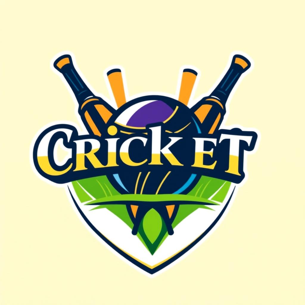 Dynamic Cricket Club Logo Design - Modern & Elegant