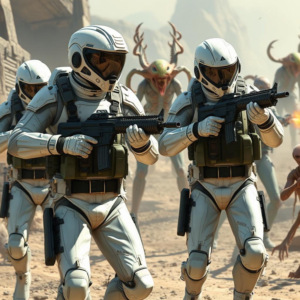 Epic Showdown: Soldiers vs. Extraterrestrials