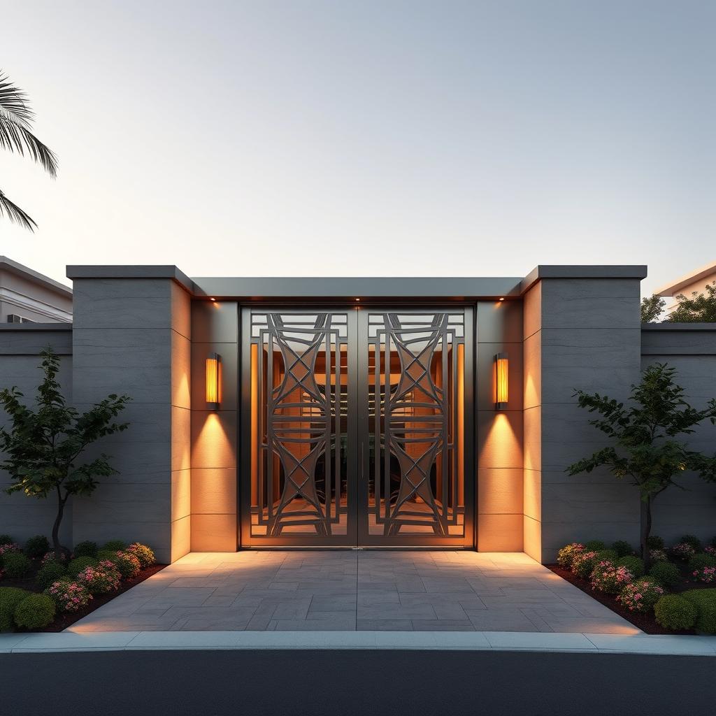 Elevate Your Space with a Modern Grand Entrance Gate
