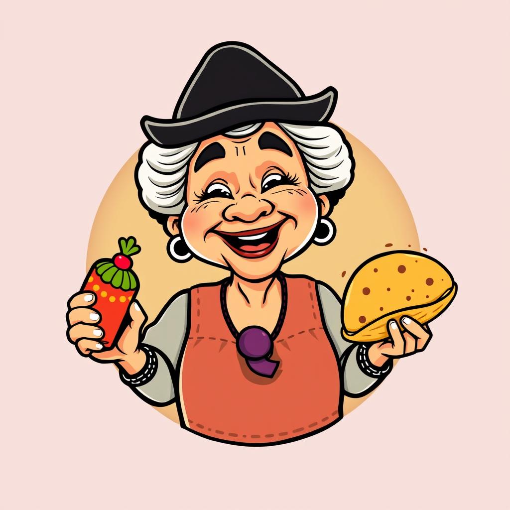 Vibrant Abuela Logo: Cheerful Style!